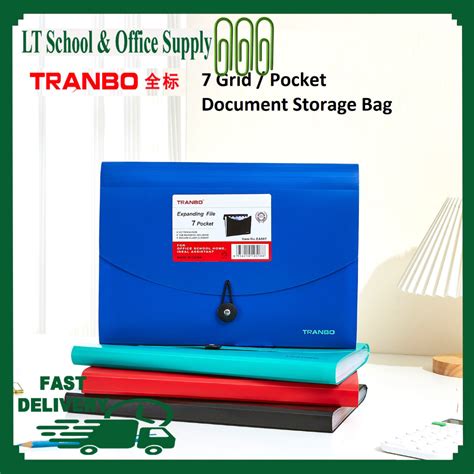 Tranbo Cross Border Expanding Document Storage Organ Bag 7 Pockets Shopee Philippines