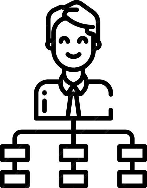 Premium Vector User Flow Outline Vector Illustration