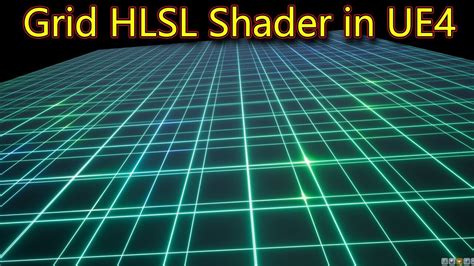 Artstation Grid Hlsl Shader In Ue4 Material Custom Node