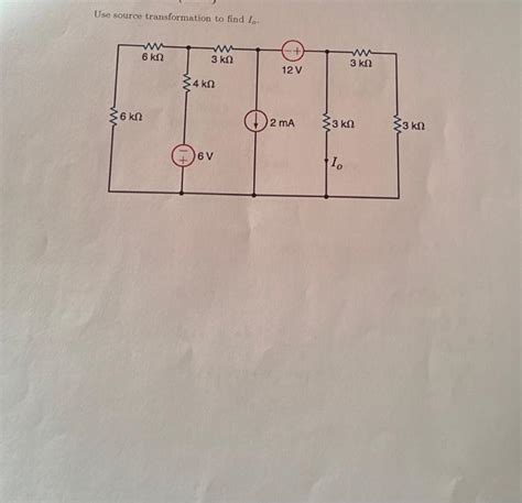 Solved Use Source Transformation To Find Io