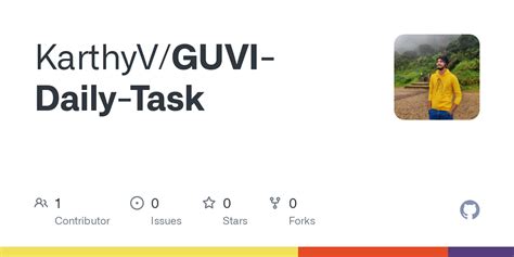 github karthyv guvi daily task