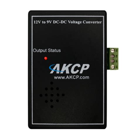 Power Supply 12 To 9 VDC For Use With AKCP 9 VDC Cameras Environmental Monitoring Solution
