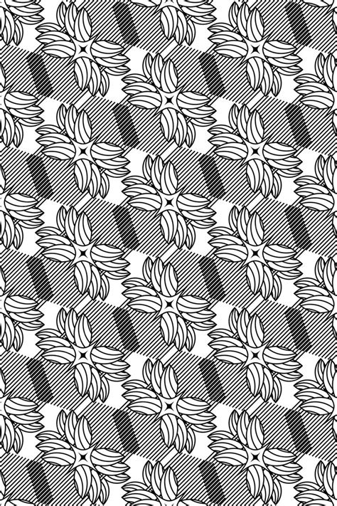 Premium Vector Ornate Geometric Floral Pattern Seamless Design