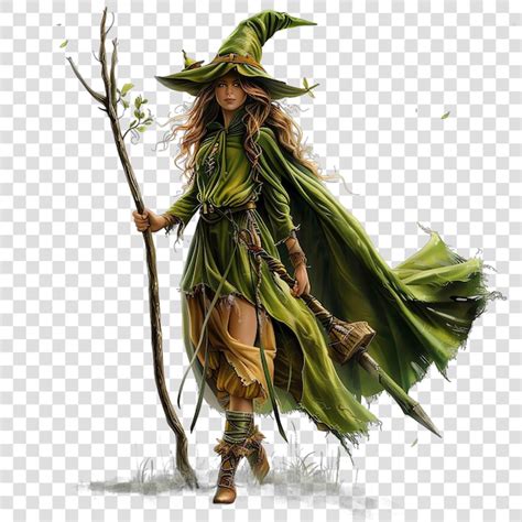 Elf Witch Fantasy Medival Premium Ai Generated Psd