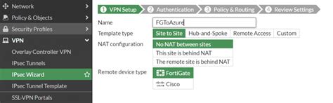 10 3 Site To Site VPN Between FortiGate On Premise And FortiGate In The Azure FortiGate Firewall