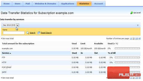 Enable Website Statistics In Plesk Web24