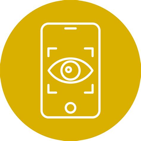 Mobile Retina Scan Icon Style Vector Art At Vecteezy