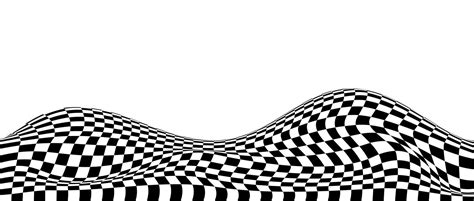 Wavy Checkered Pattern Wallpaper
