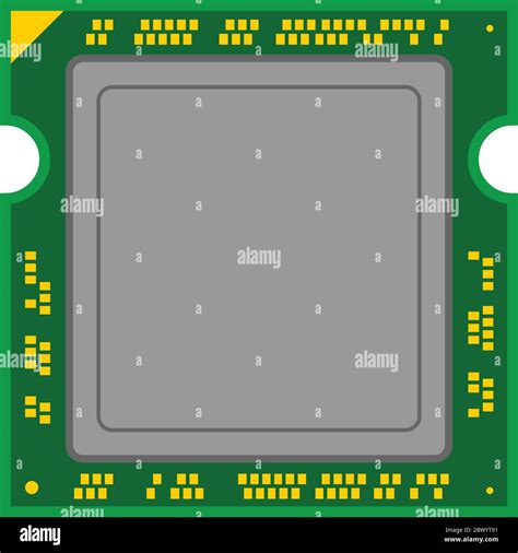 Computer Processor An Illustration Of A Computer Processor Stock Vector Image Art Alamy