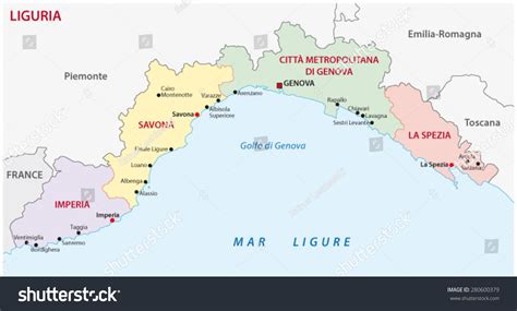 Presepi Liguria Italy Map