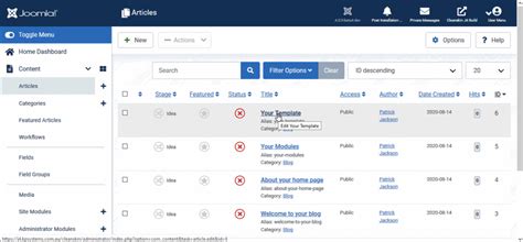 Joomla 4 The New Workflow Feature Joomla Hosting Tutorials