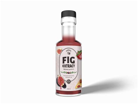 하바구 무화과 시럽 라벨 디자인 패키지 포트폴리오 크몽