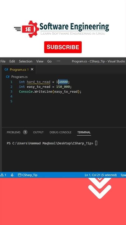 Readability Increasing Tip C Shorts Dotnet Dotnetprogramming Youtube