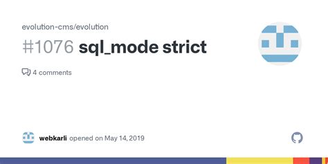 Sqlmode Strict · Issue 1076 · Evolution Cmsevolution · Github