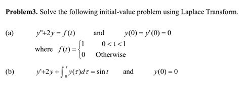 solved problem3 solve the following initial value problem