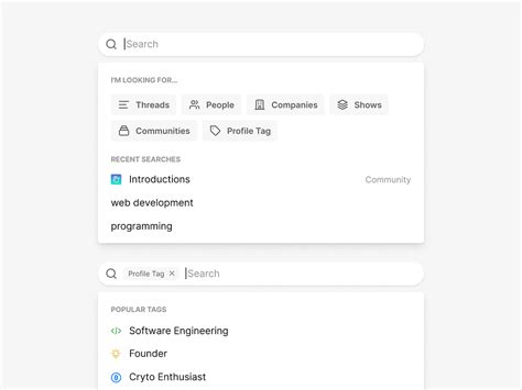 Search Ui For Showwcase By Jeremy Blaze For Never Before Seen On Dribbble