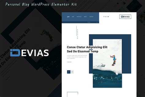 Devias Blog And Magazine Elementor Pro Template Kit