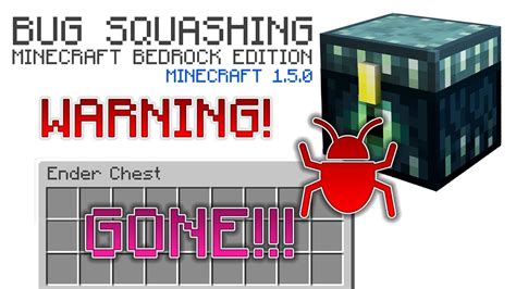 Minecraft Ender Chest And Inventory Bug Bug Reporting Youtube