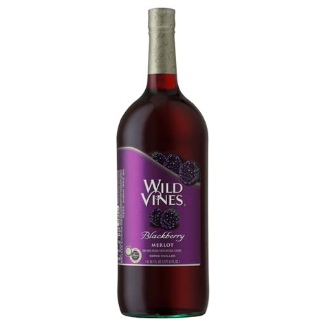 Wild Vines Blackberry Merlot Red Wine 1 5 L Instacart