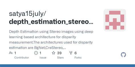 Depth Estimation Stereo Images Demo Py At Main · Satya15july Depth Estimation Stereo Images · Github
