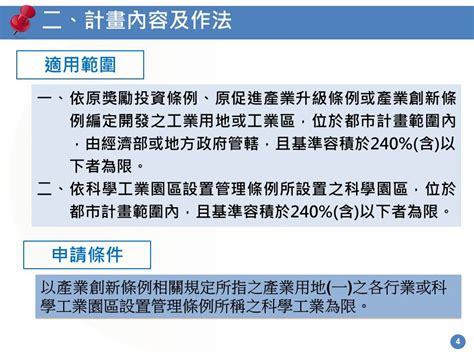 Urbanscapetw ⊙院會議案【行政院】經濟部「都市型工業區更新立體化發展方案」報告（107年4月12日）