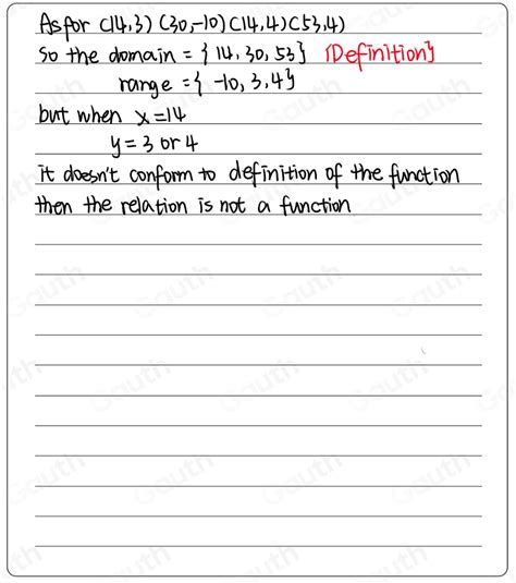 Solved Determine The Domain And The Range Of The Relation And Tell