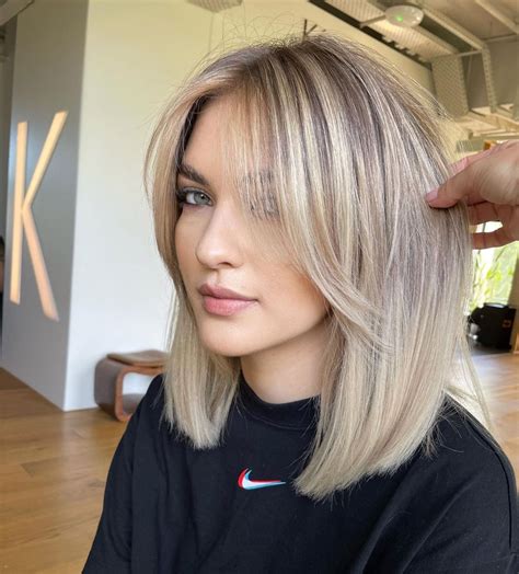 Long Bob With Layers Long Bob With Fringe Sweeping Fringe Long Bob