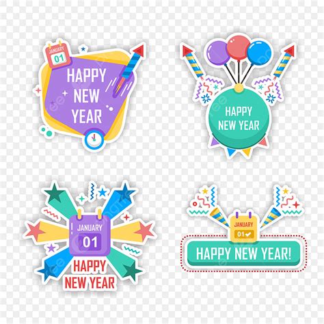 다채로운 생일 소원 스티커 컬렉션 디자인 투명 배경 생일 일러스트 다채로운 생일 스티커 생일 축하합니다 디자인 창의 생일