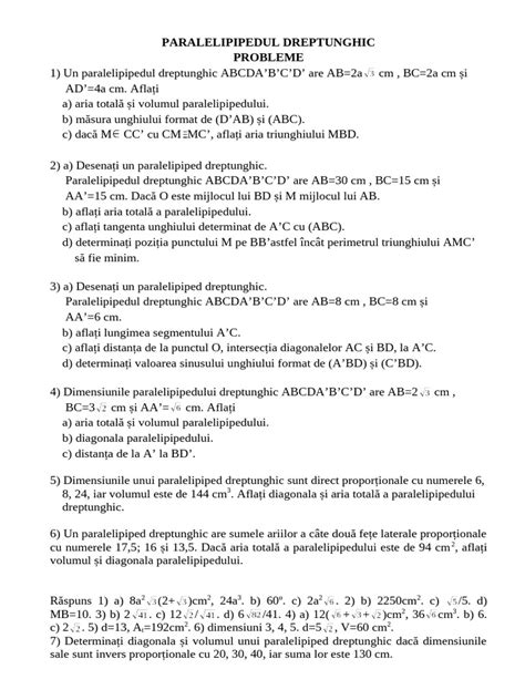 Paralelipipedul Dreptunghic 3 Pdf