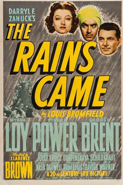 The Rains Came 1939 — The Movie Database Tmdb