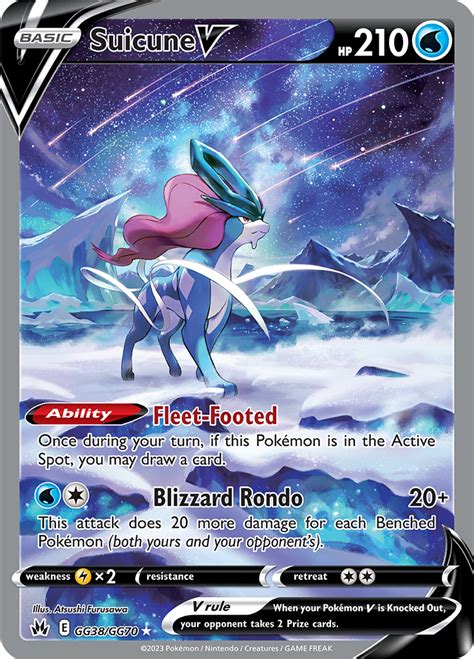 Suicune V Gg38gg70 Crown Zenith Galarian Gallery Pokemonkaartnl