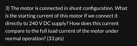Solved Consider The Following DC Motor With The Chegg Com