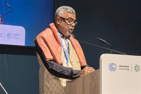 Cop 29 At Baku At Cop 29 Kmc Mayoral Council Member Debasish Kumar Seeks Global Funds