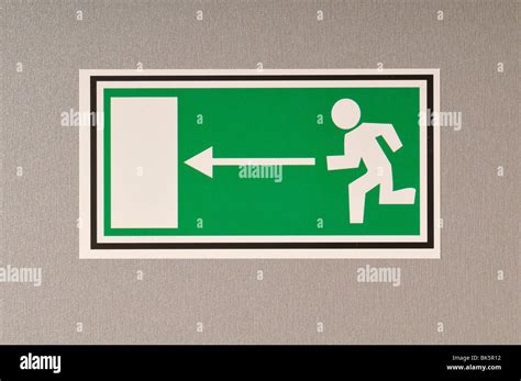 Emergency Exit Sign Stock Photo Alamy