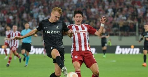 황의조 황인범 출전 올림피아코스 카라박에 0 3 완패 유로파리그 3전전패