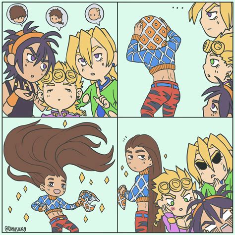 Giorno Giovanna Guido Mista Narancia Ghirga Pannacotta Fugo And Finn The Human Jojo No