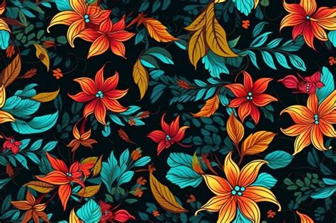 Premium Photo Seamless Batik Pattern Ai Generative