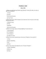 I Want Your Sex 6 What Animated Movie Takes Its Name From A Yiddish Word Meaning Course Hero