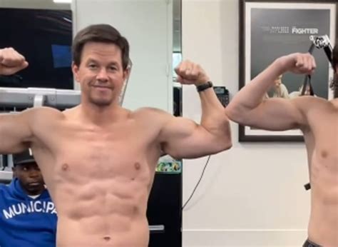Mark Wahlberg And 18 Year Old Son Michael Pose Shirtless In New Gym Video