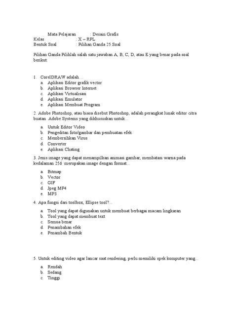 Desain Grafis X Rpl Pdf