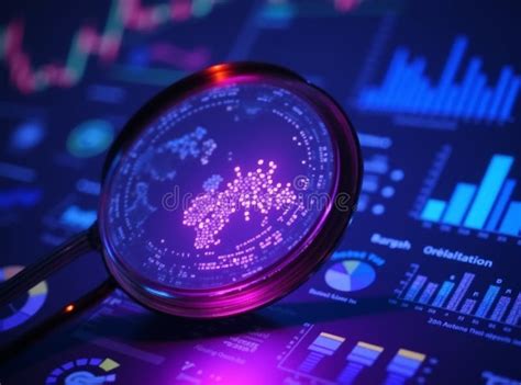 Financial Analytics Business Trends Exploring Cold Blue Tones Data