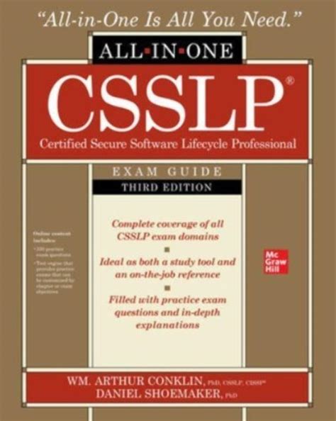 Csslp Certified Secure Software Lifecycle Professional All In One Exam Guide Third Edition Wm