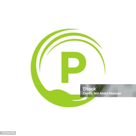 편지 P 초기 유니티 재단 인간 로고 기호에 자선 로고 템플릿 P 레터 템플릿이 있는 유니티 팀 워크 로고 디자인 Charitable Foundation에 대한 스톡 벡터