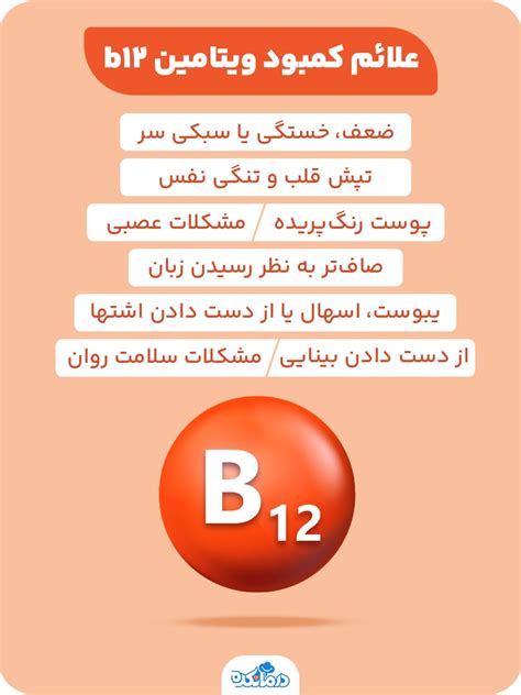 ویتامین B12 و فواید آن مقدار مورد نیاز و علائم کمبود