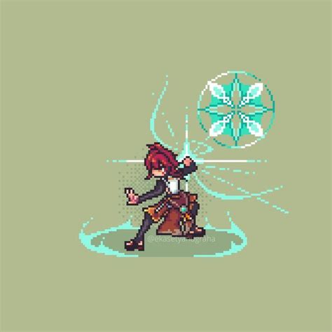 Eka Setya Nugraha On Instagram Genshin Impact Pixel Art Shikanoin