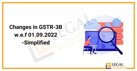 Changes In GSTR 3B Legal Window