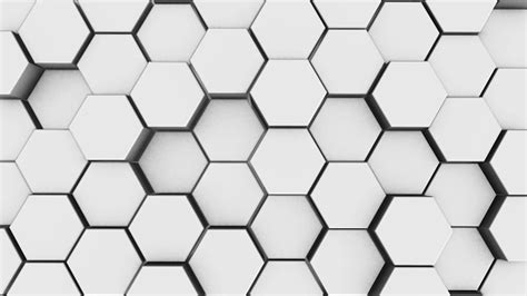 추상 흰색 육각 형 지오메트리 배경입니다 앞에 6개의 각도를 가진 간단한 원형의 3d 렌더링 배경 주제에 대한 스톡 사진 및 기타 이미지 Istock