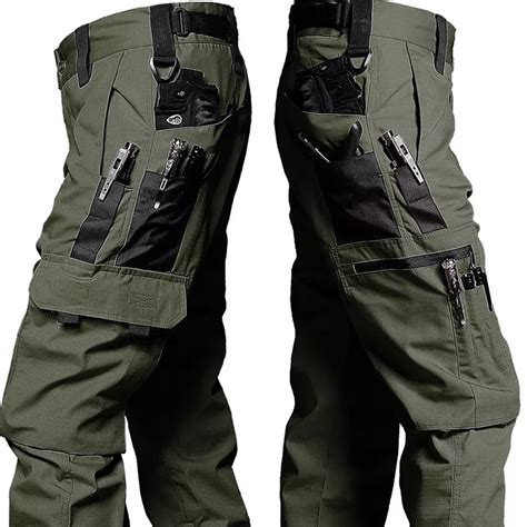 Black Camo Cargo Pants Waterproof 1106 Элитная одежда Мужские