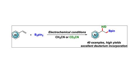 Selective Electroreductive Hydroboration Of Olefins With B2pin2 The Journal Of Organic Chemistry