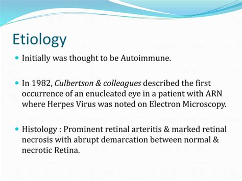 Acute Retinal Necrosis Pptx
